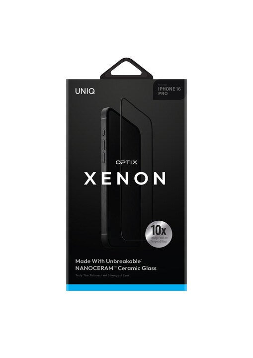 UNIQ OPTIX XENON NANOCERAM IPHONE 16 PRO (2024) 6.3 GLASS SCREEN PROTE ...